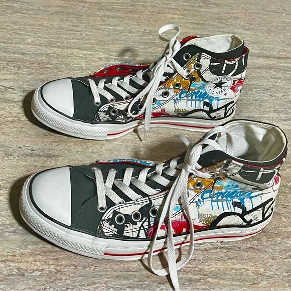 Converse | Shoes | Converse All Star Chuck Taylor Graffiti High Top ...